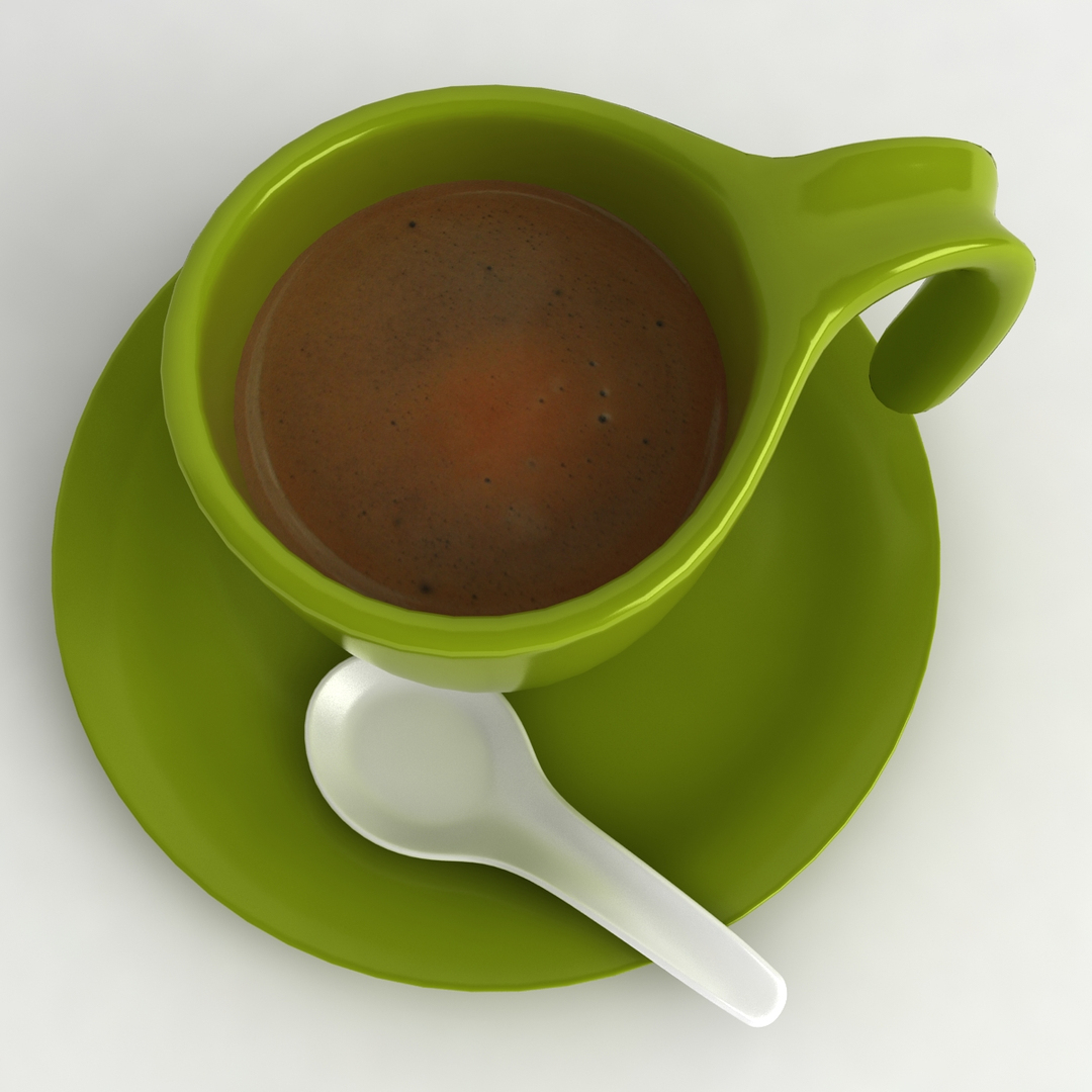 3d model cup coffe coffee