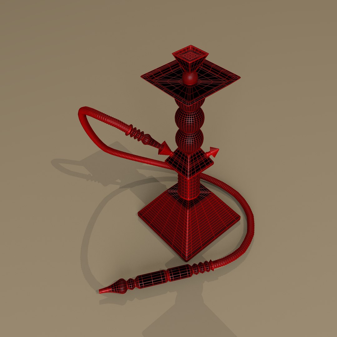 3d Model Pyramid Hookah