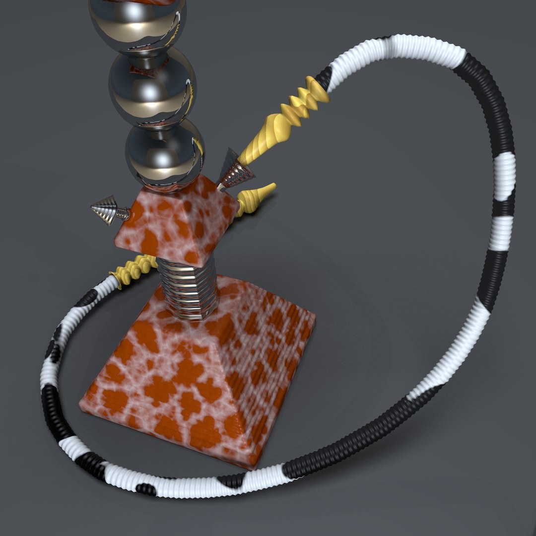 3d Model Pyramid Hookah