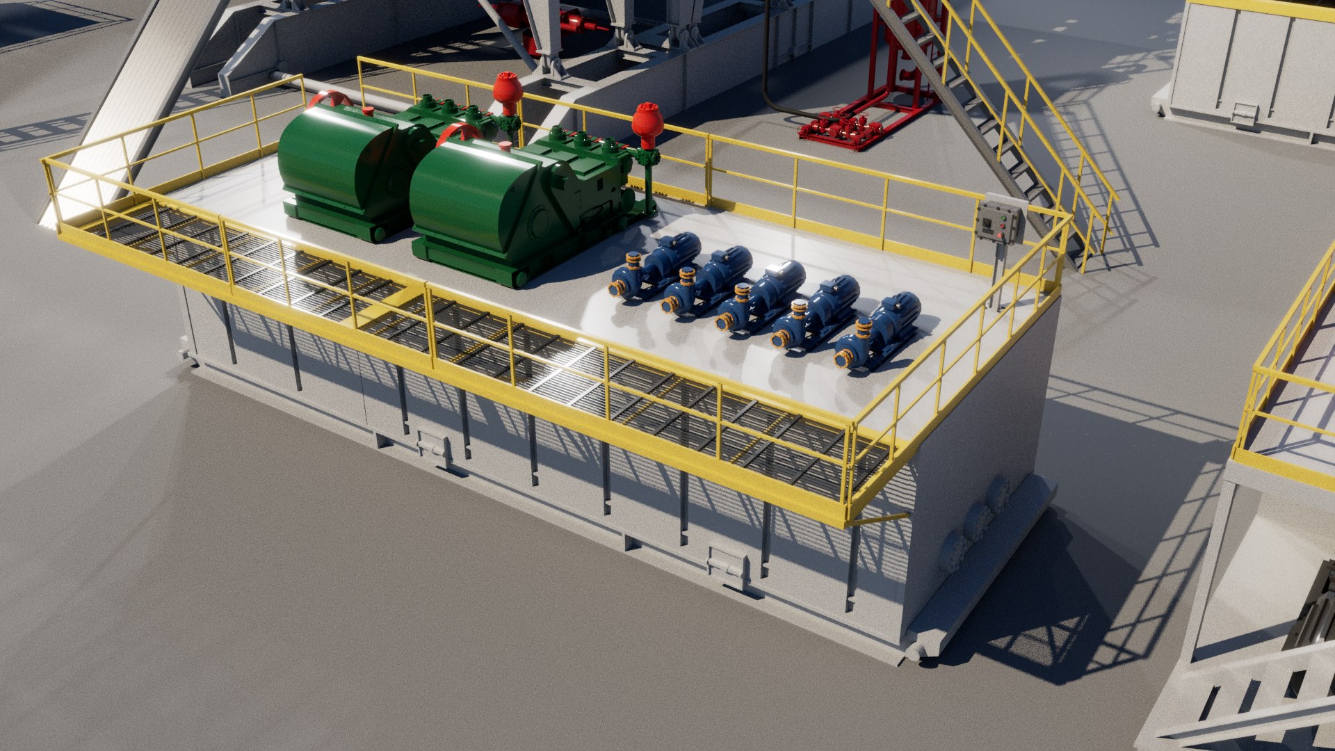 Oil Drilling Equipment Compilation 3D - TurboSquid 2140925