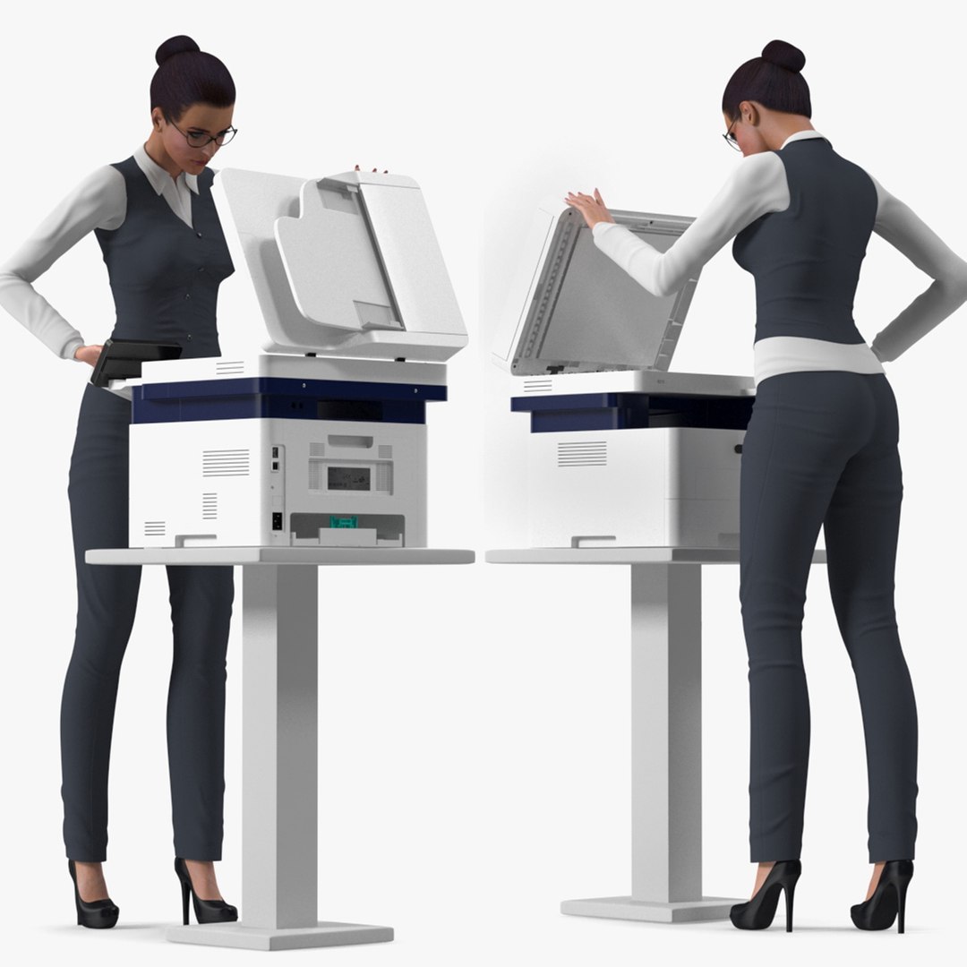 3D model Xerox B215 Multifunction Laser Printer with Business Style ...