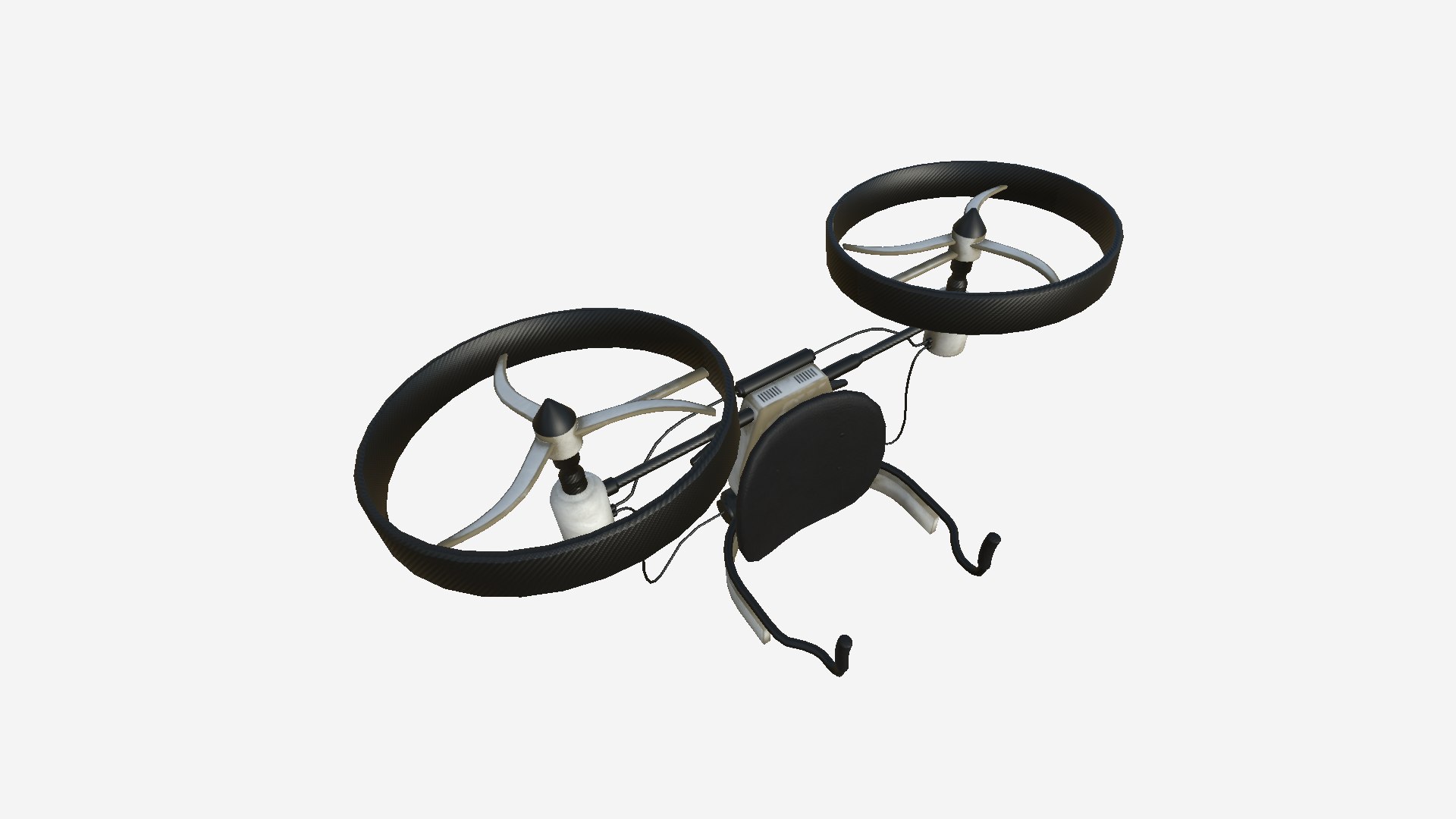 Jetpack Electric B03 White Black - SciFi Character Design 3D model ...