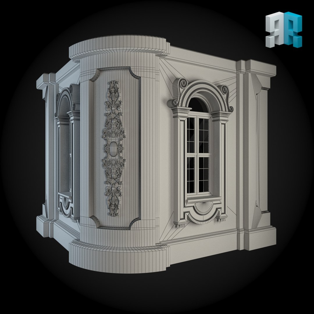 3d model architectural modules