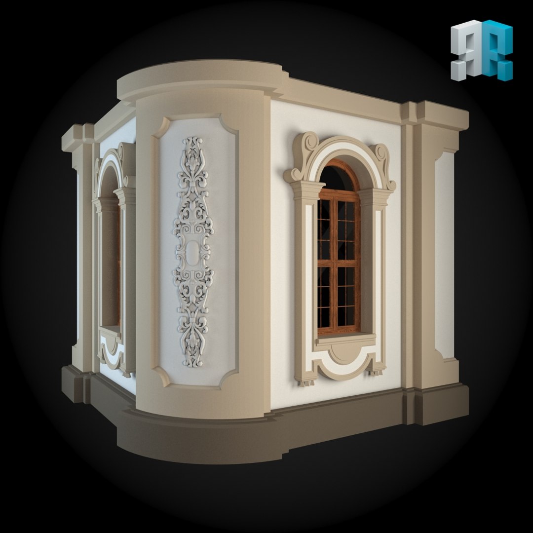 3d model architectural modules