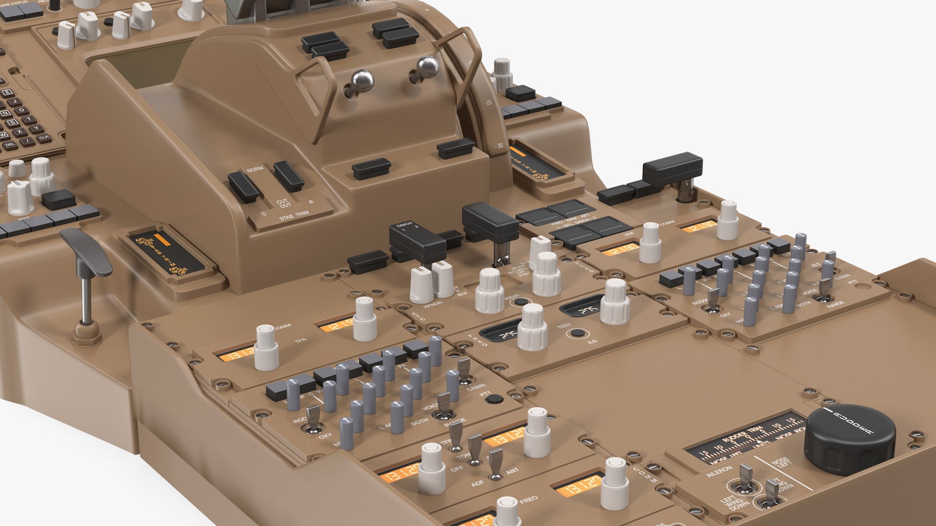 Helicopter control panels 3 3D - TurboSquid 1487780