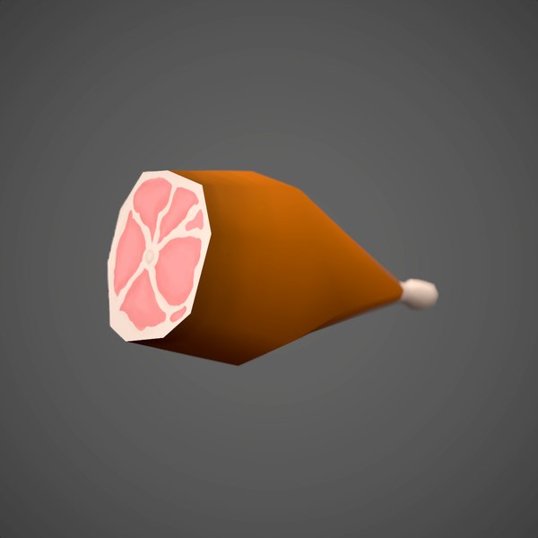 3d hand painted ham model