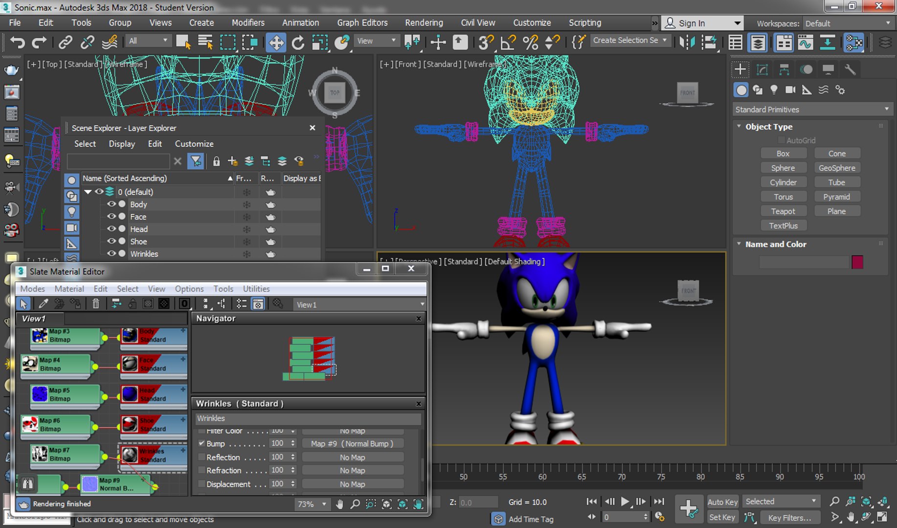 3D Sonic - TurboSquid 1468017