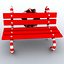 3dsmax Holiday Bench Christmas