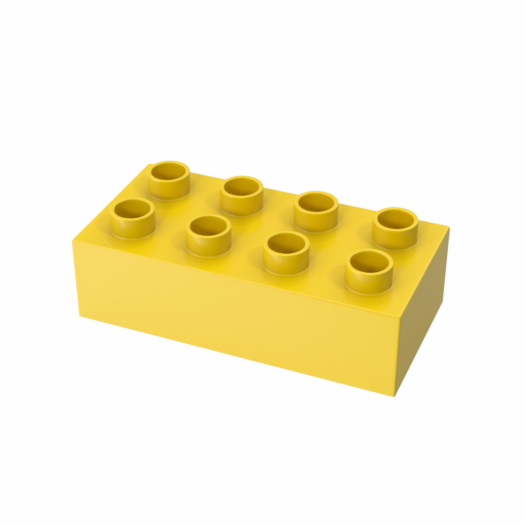 Brick Toy 2x4 3D Model - TurboSquid 2186627
