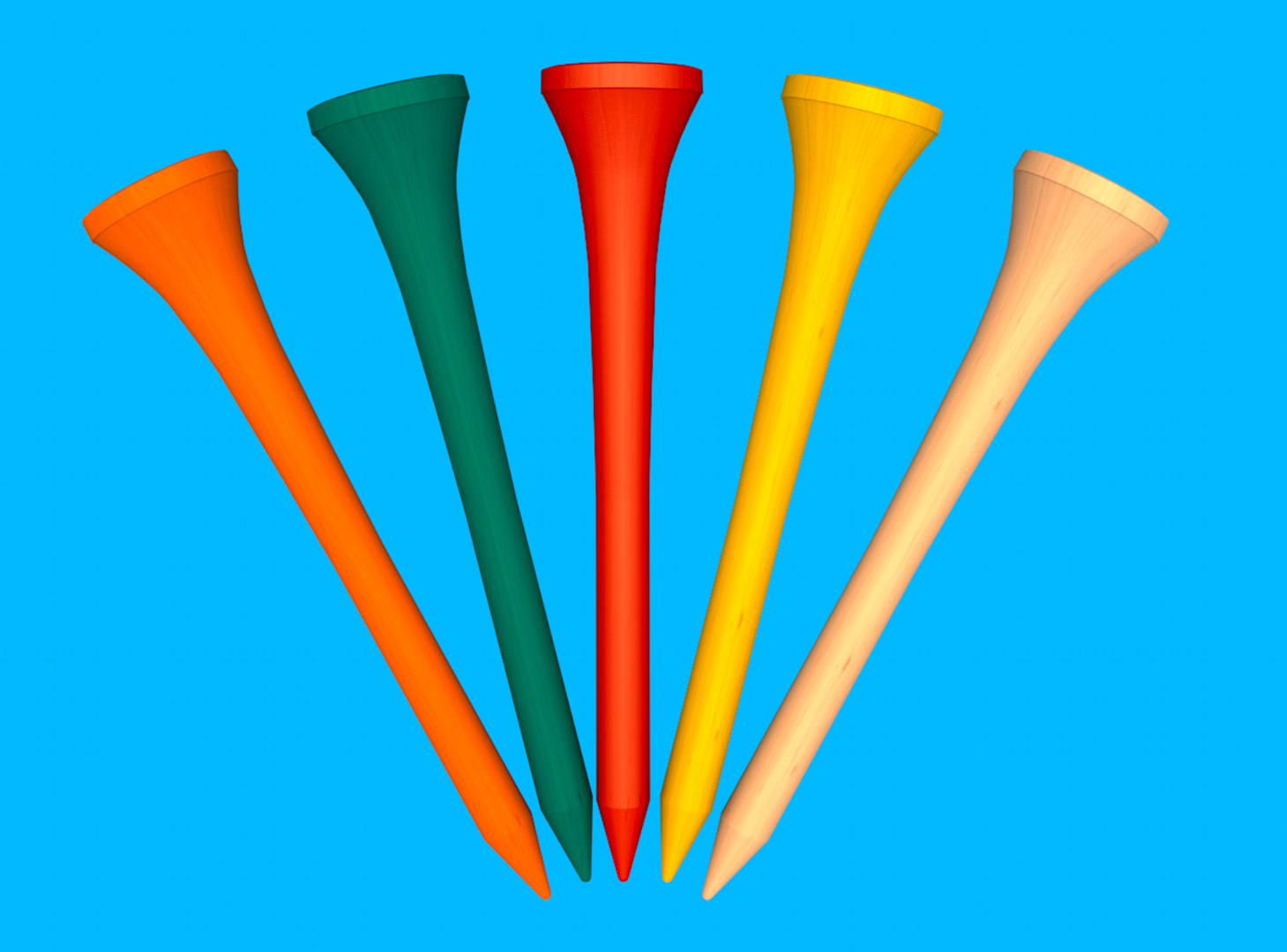 Golf Tee 3D Model - TurboSquid 1365305