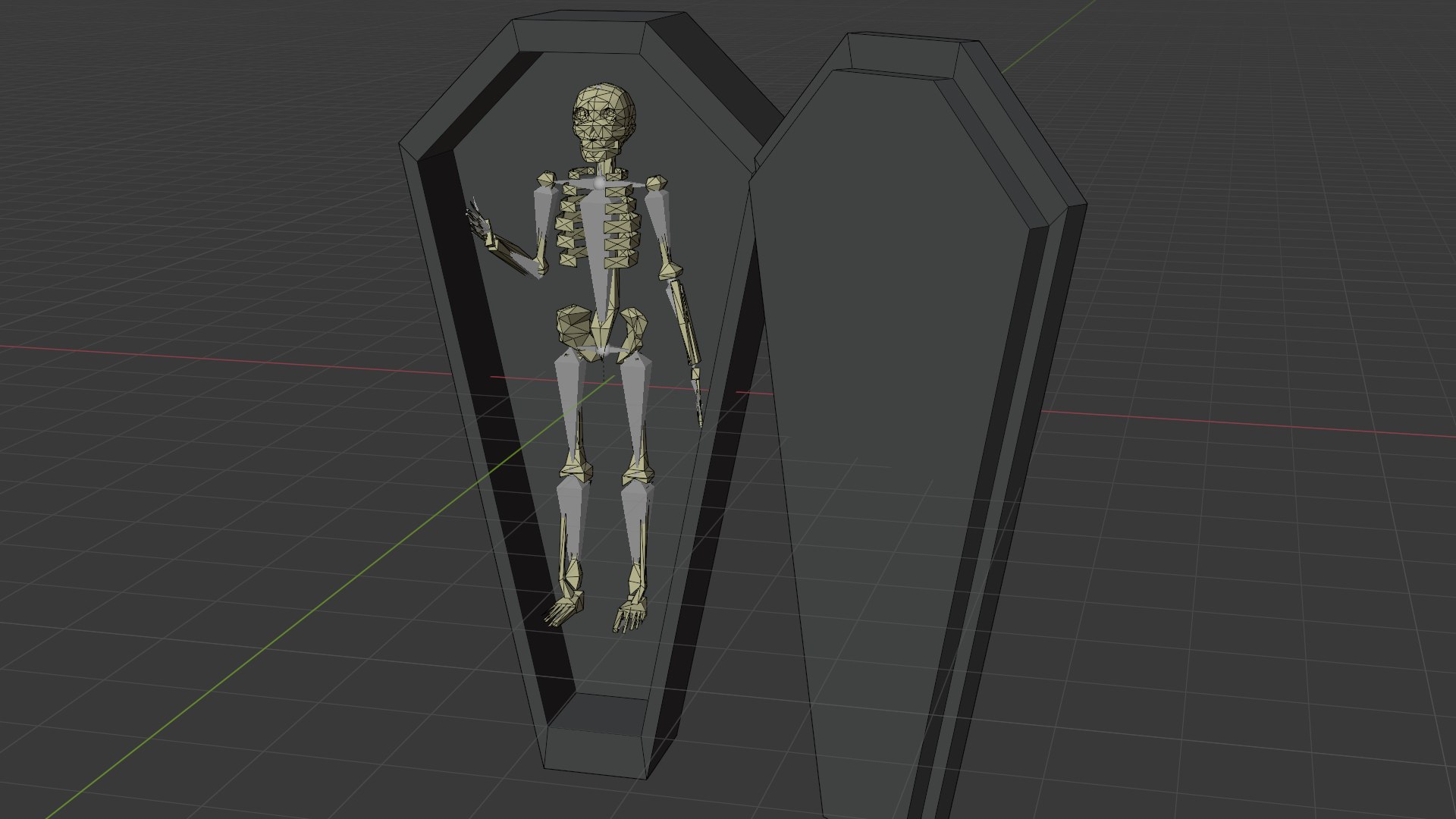 Game Ready Fully Rigged Low Poly Skeleton3Dモデル - TurboSquid 1977732