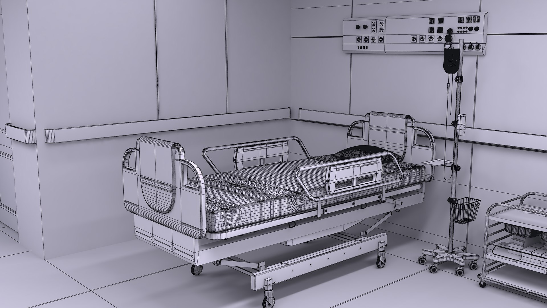 Hospital Room 3D Model - TurboSquid 1863766
