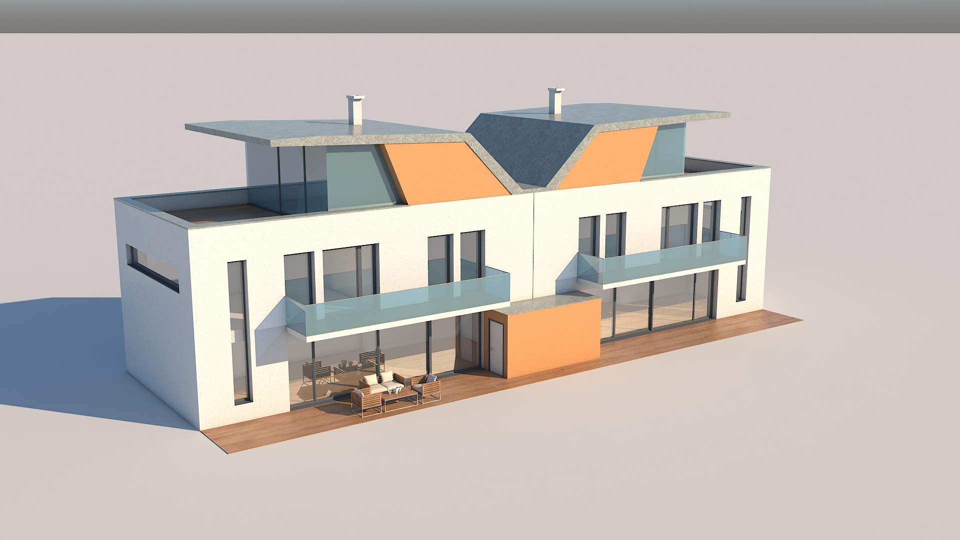 3D Contemporary House - TurboSquid 1449798