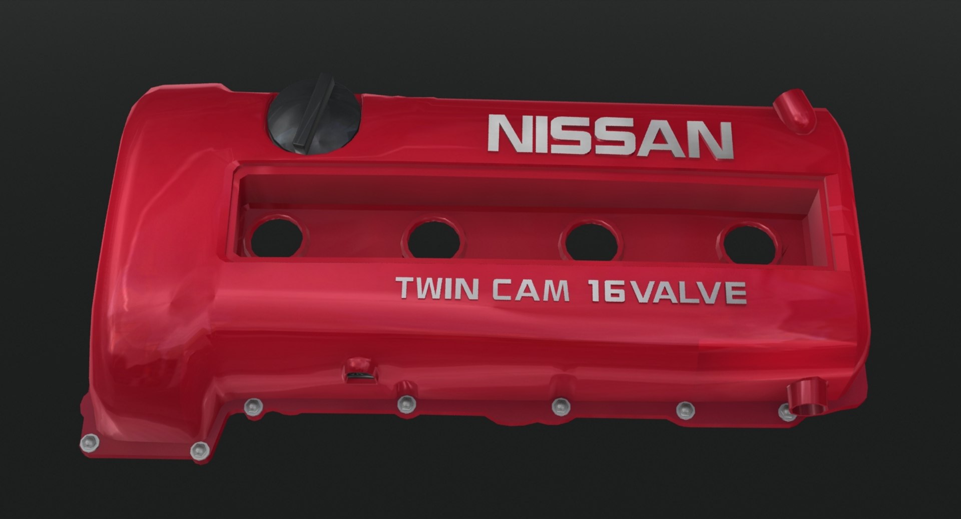Parts nissan sr20det red 3D model - TurboSquid 1465327