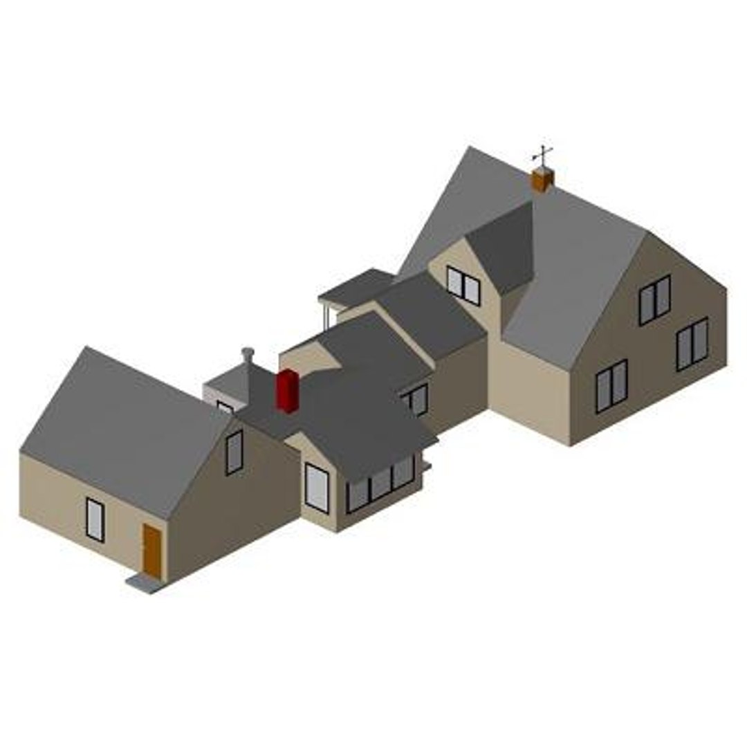Free House Building 3d Model