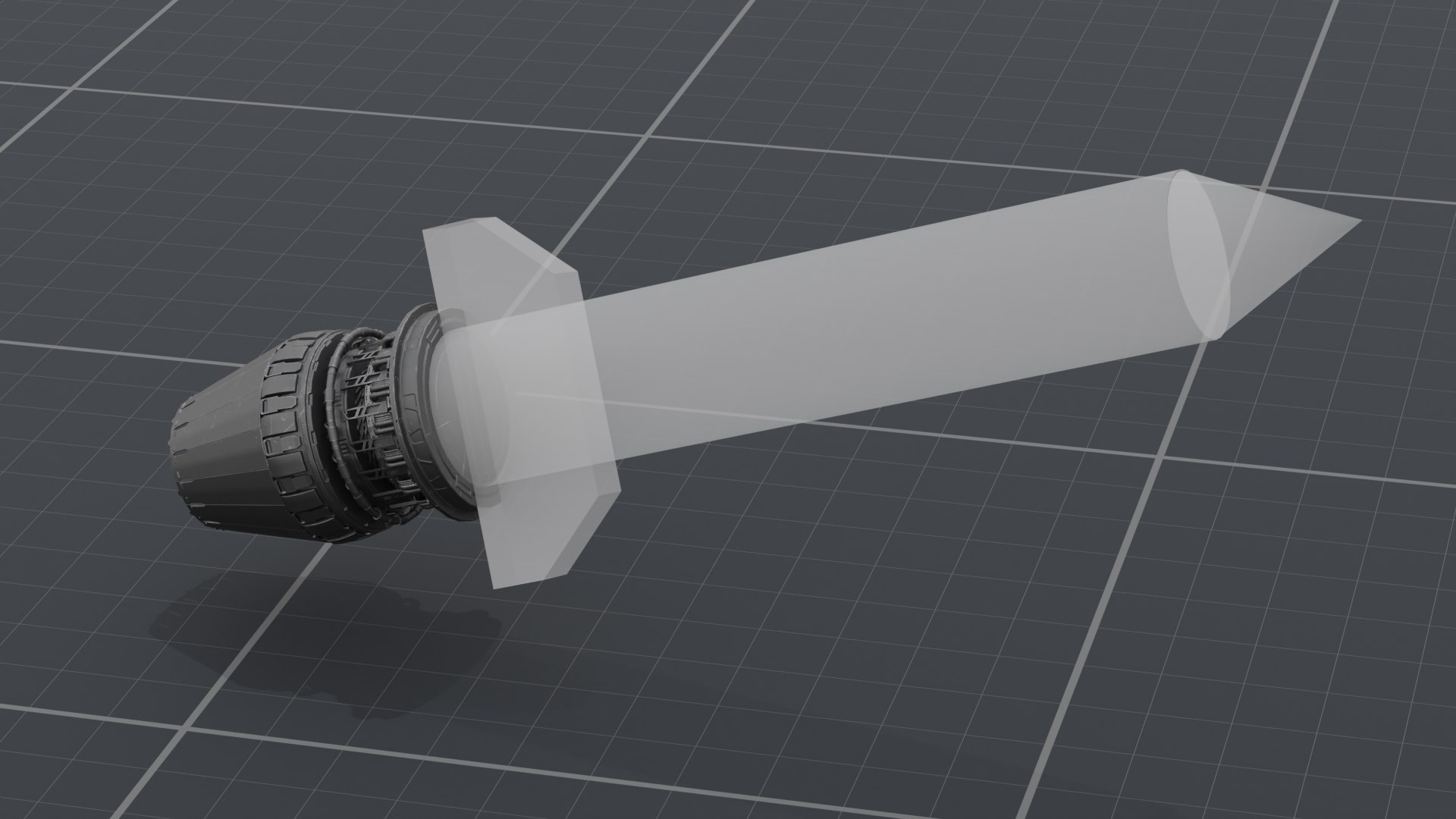 3D Thruster With Turbofan Engine And Airbrake - TurboSquid 2122956