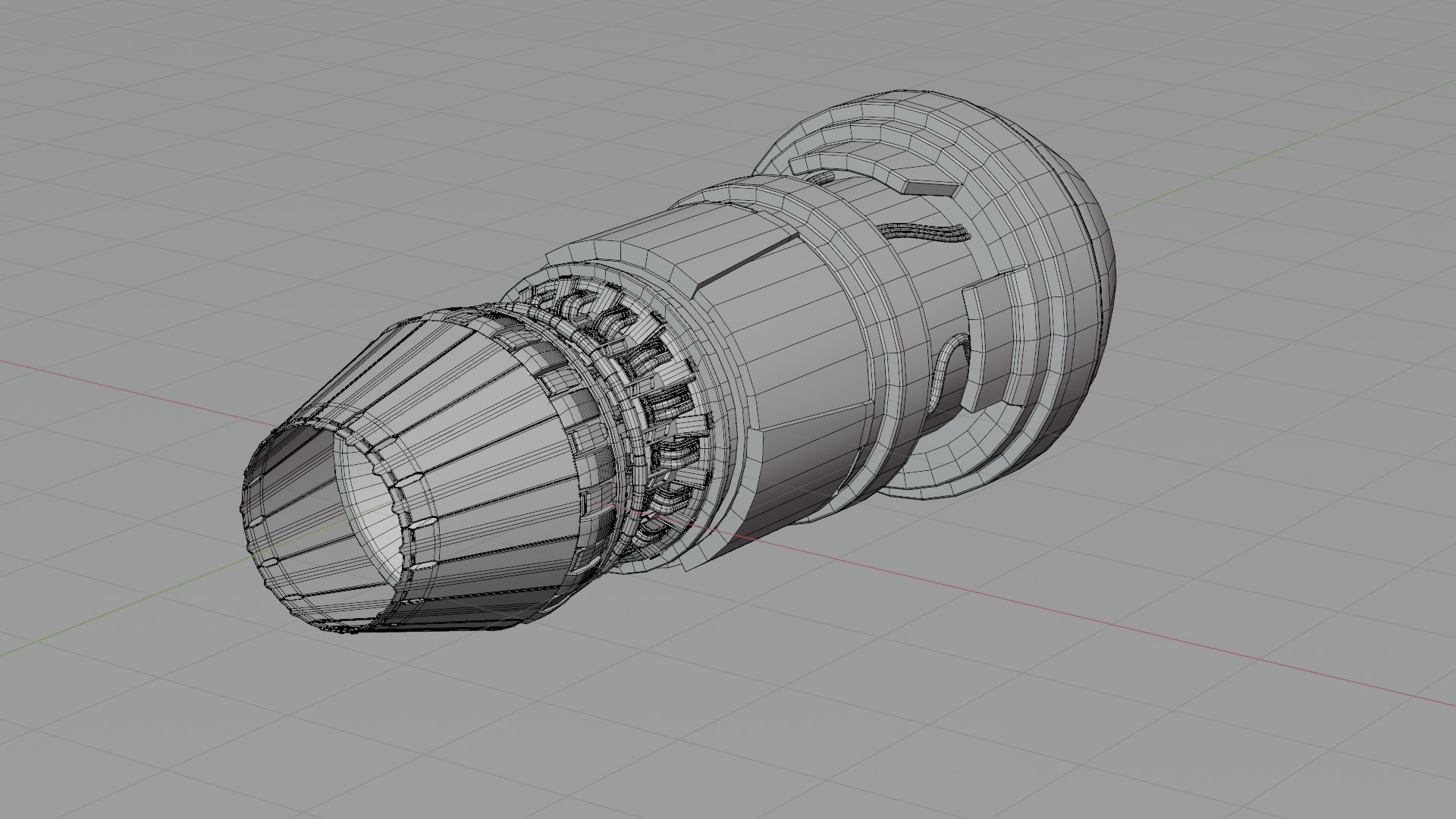 3D Thruster With Turbofan Engine And Airbrake - TurboSquid 2122956