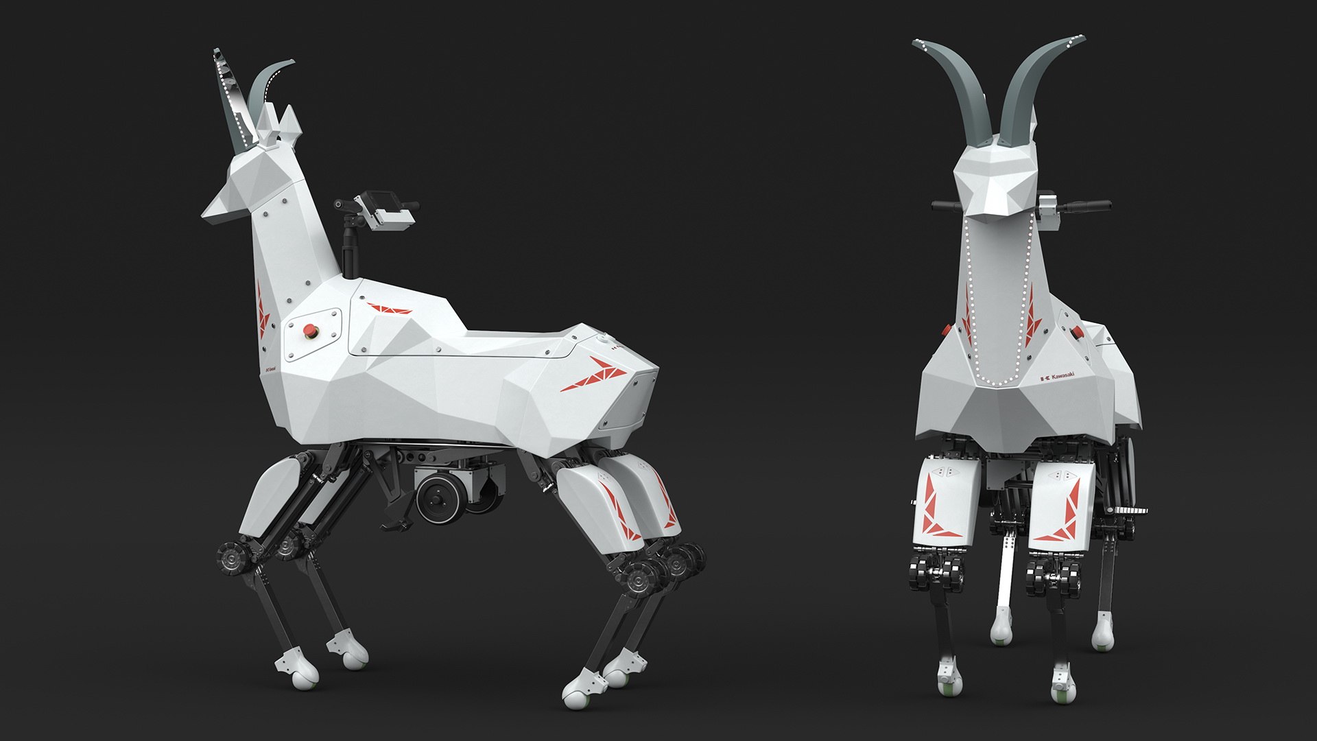 3D Robot Goat Kawasaki Rigged For Cinema 4D - TurboSquid 2230283