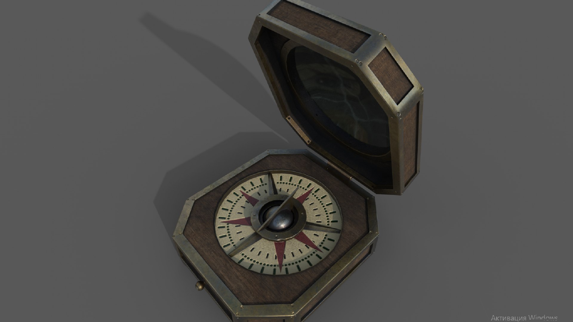 3D Vintage Compass PBR Low-poly Model - TurboSquid 1824117