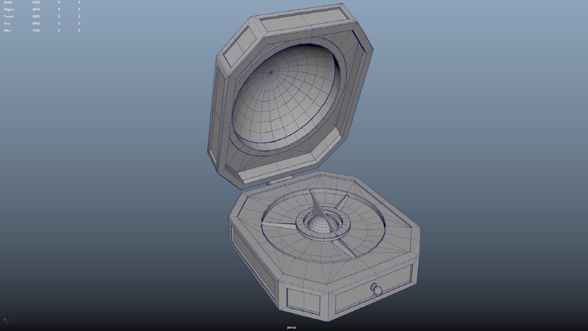 3D Vintage Compass PBR Low-poly Model - TurboSquid 1824117