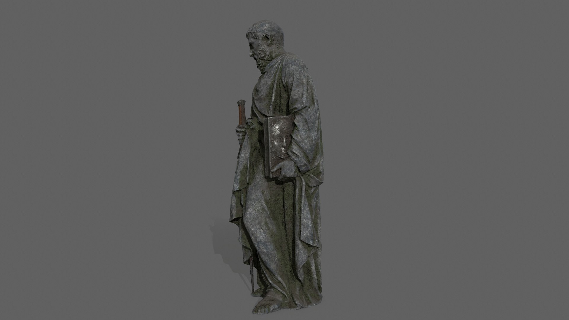 Old Man Statue 2 3D - TurboSquid 2028505