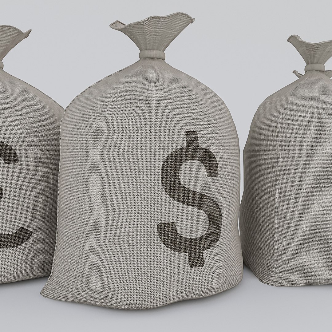 3D Money Bag Model - TurboSquid 1444112