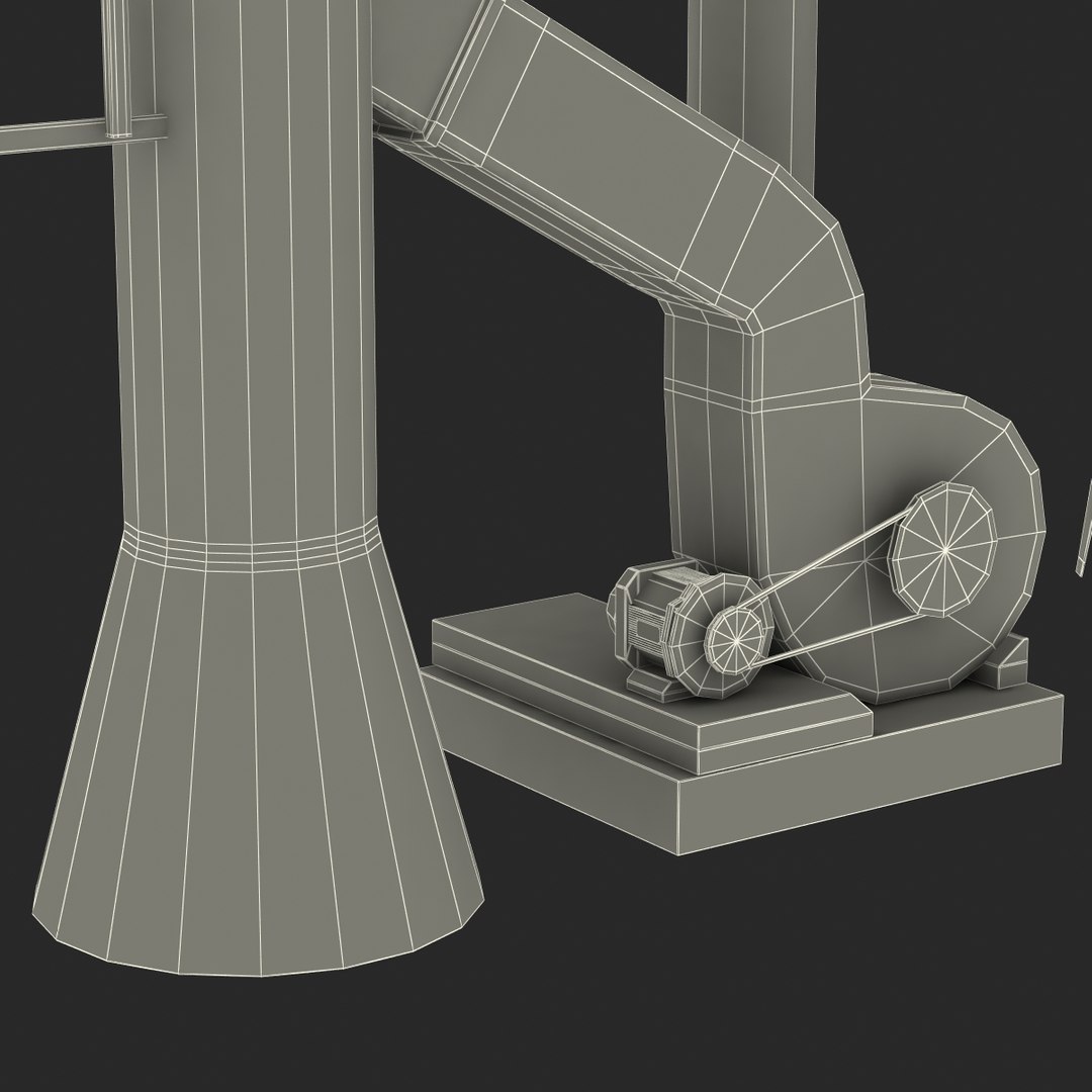 industrial water heating 3d model