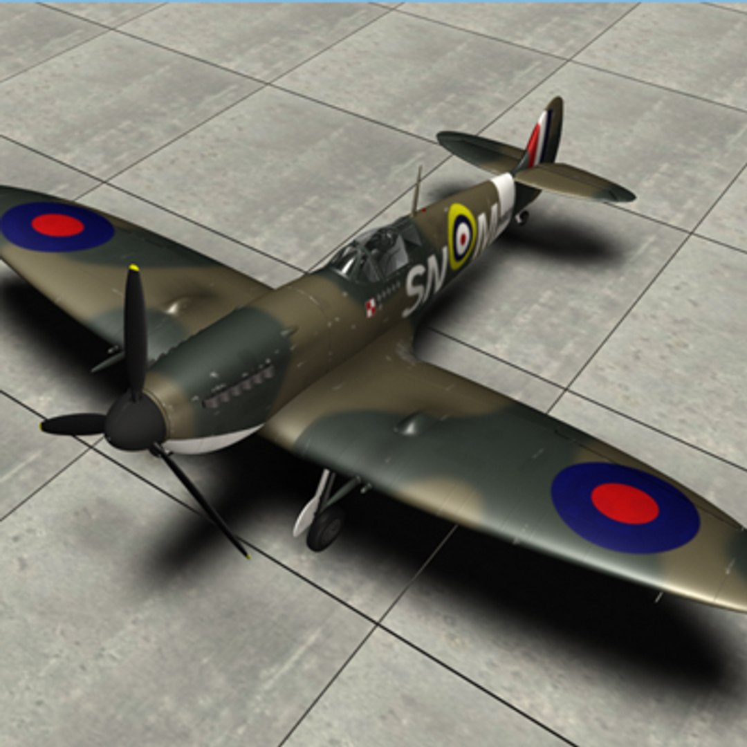 Ww2 Spitfire 3d Model
