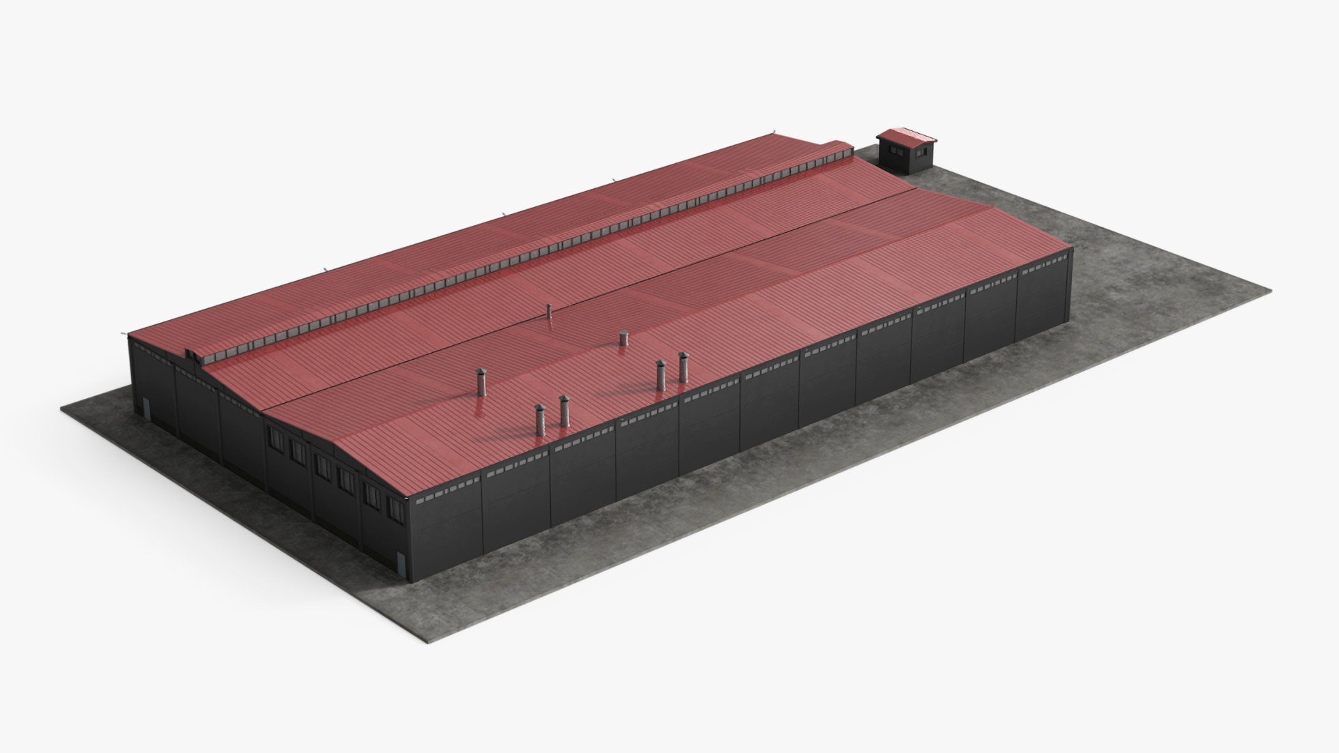 3D Model Industrial Large Factory Building - TurboSquid 2279916