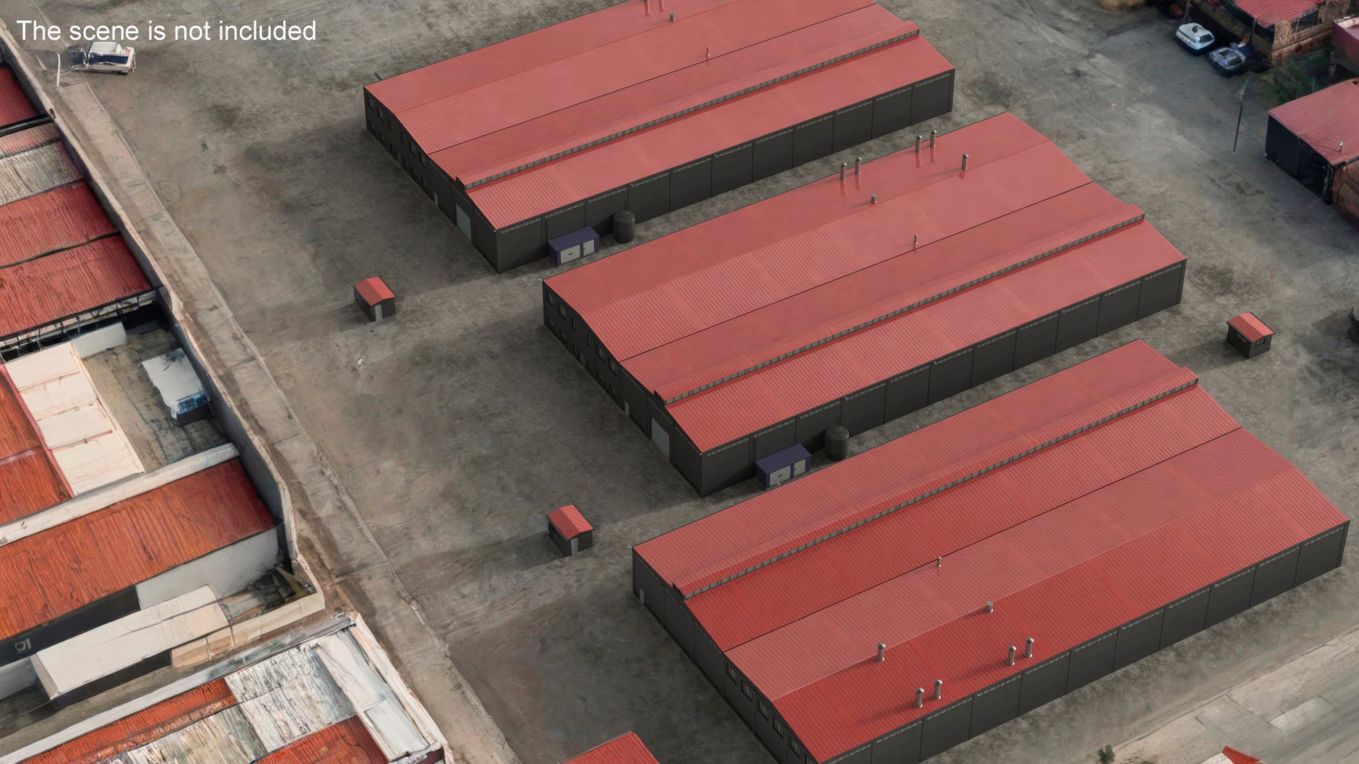 3D Model Industrial Large Factory Building - TurboSquid 2279916