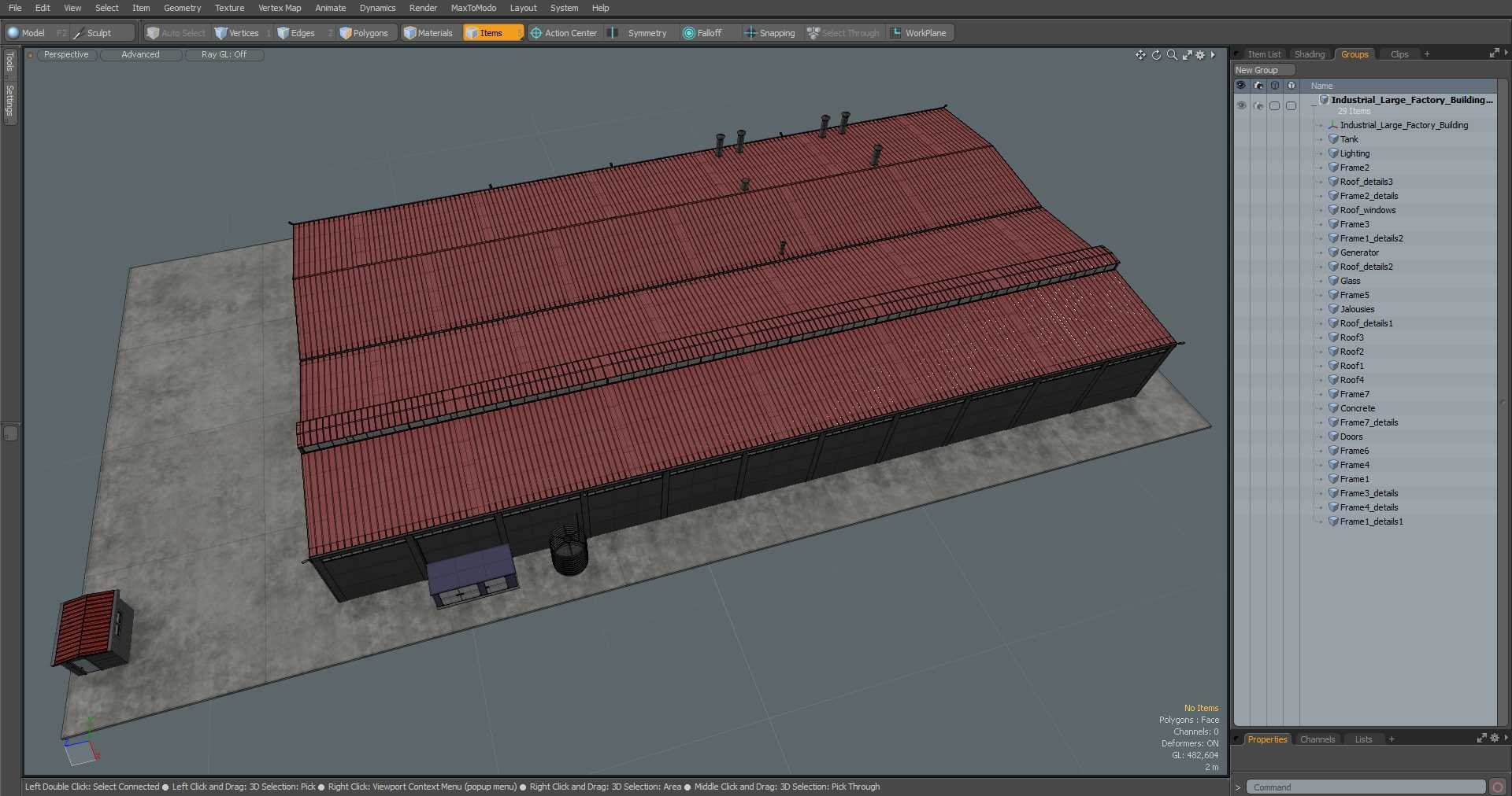3D Model Industrial Large Factory Building - TurboSquid 2279916