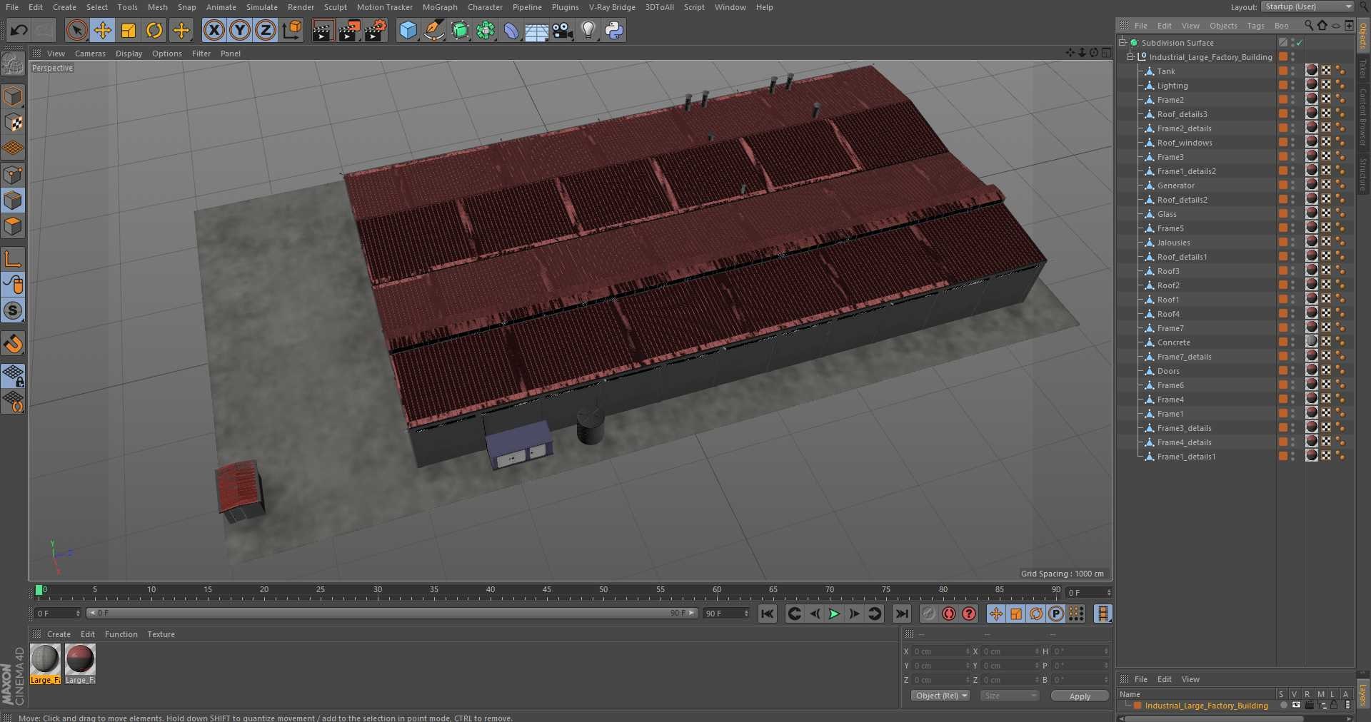 3D Model Industrial Large Factory Building - TurboSquid 2279916