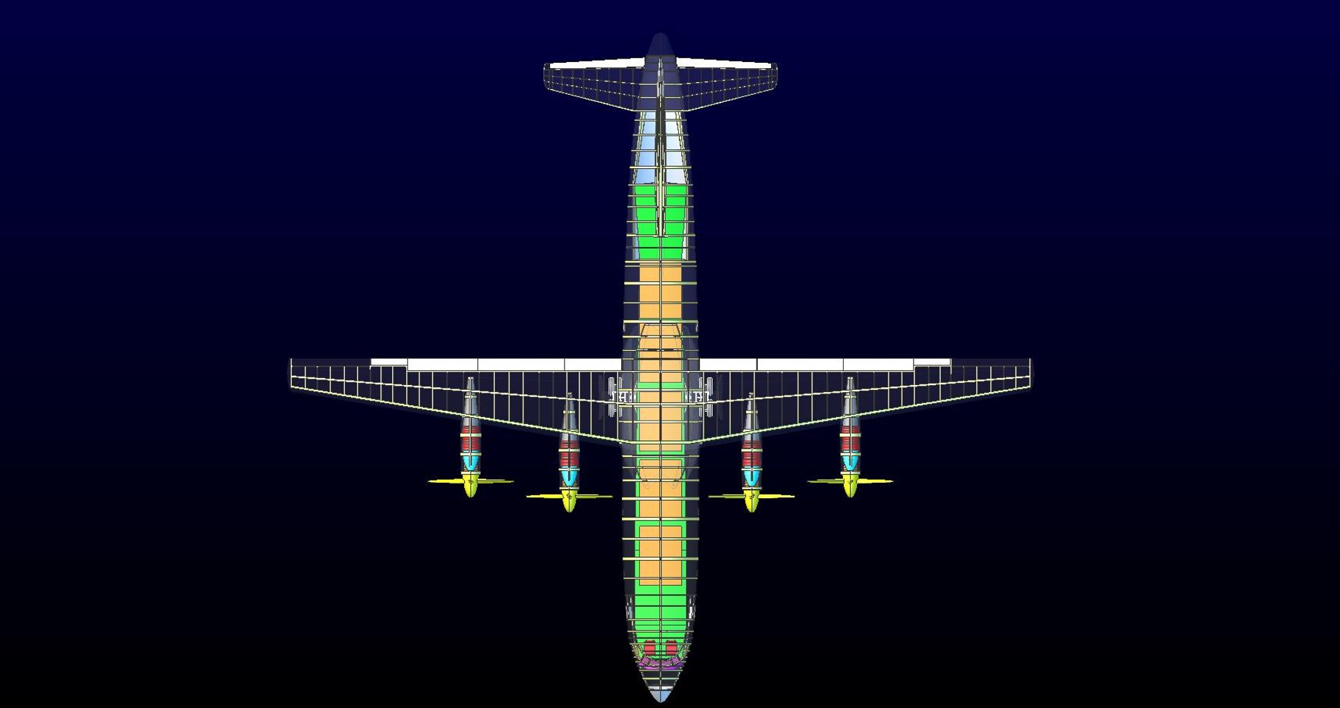 China Y-9 Transport Aircraft 3ds