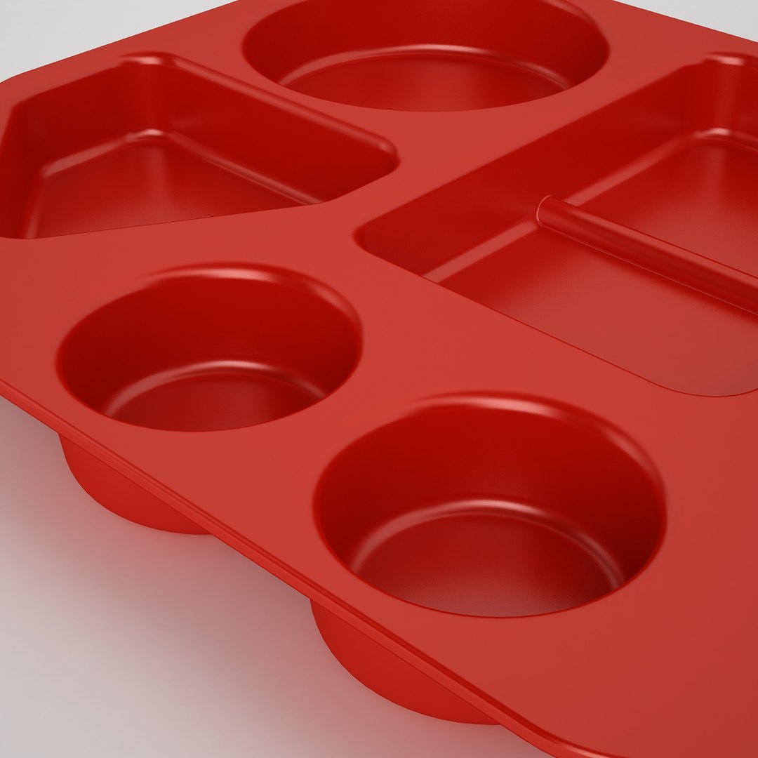 lunch food tray 3d model