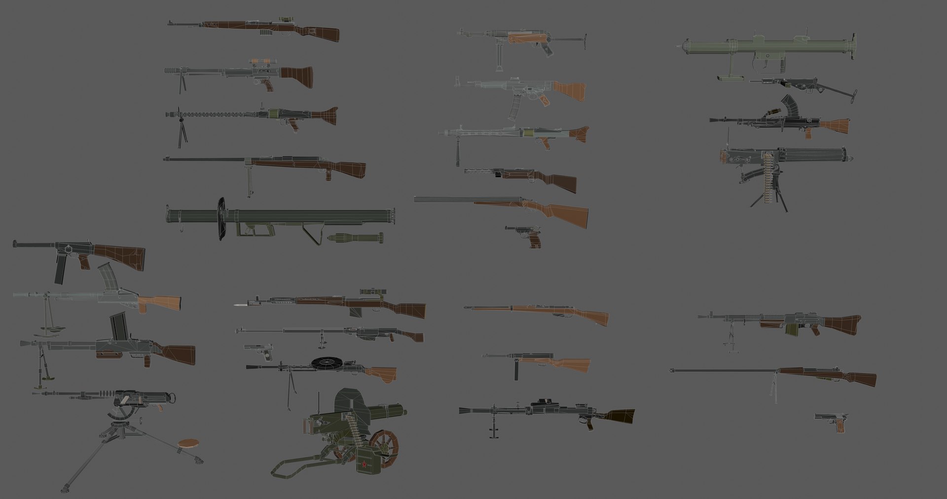 3D Ww2 Weapon - TurboSquid 1405731
