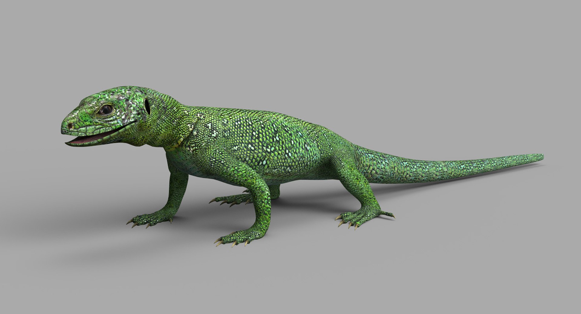 3dsmax Green Lizard