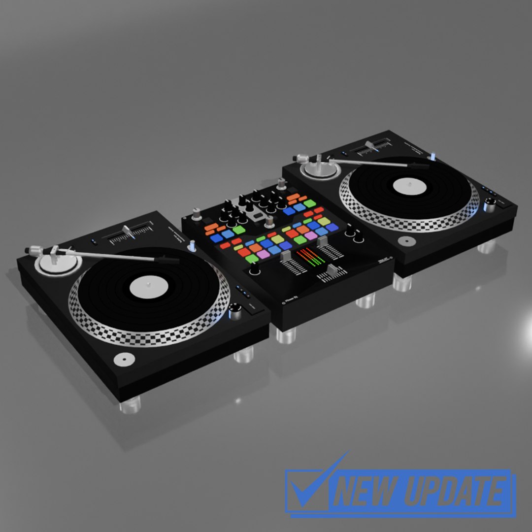 3D DJ Setup Model - TurboSquid 2163043