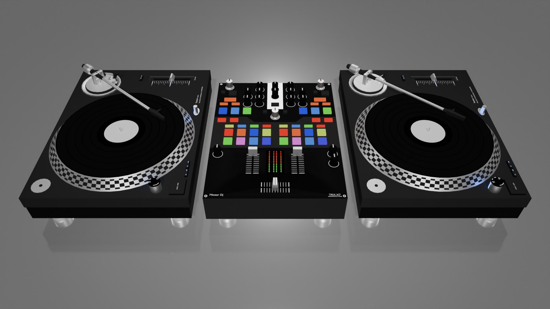 3D DJ Setup Model - TurboSquid 2163043