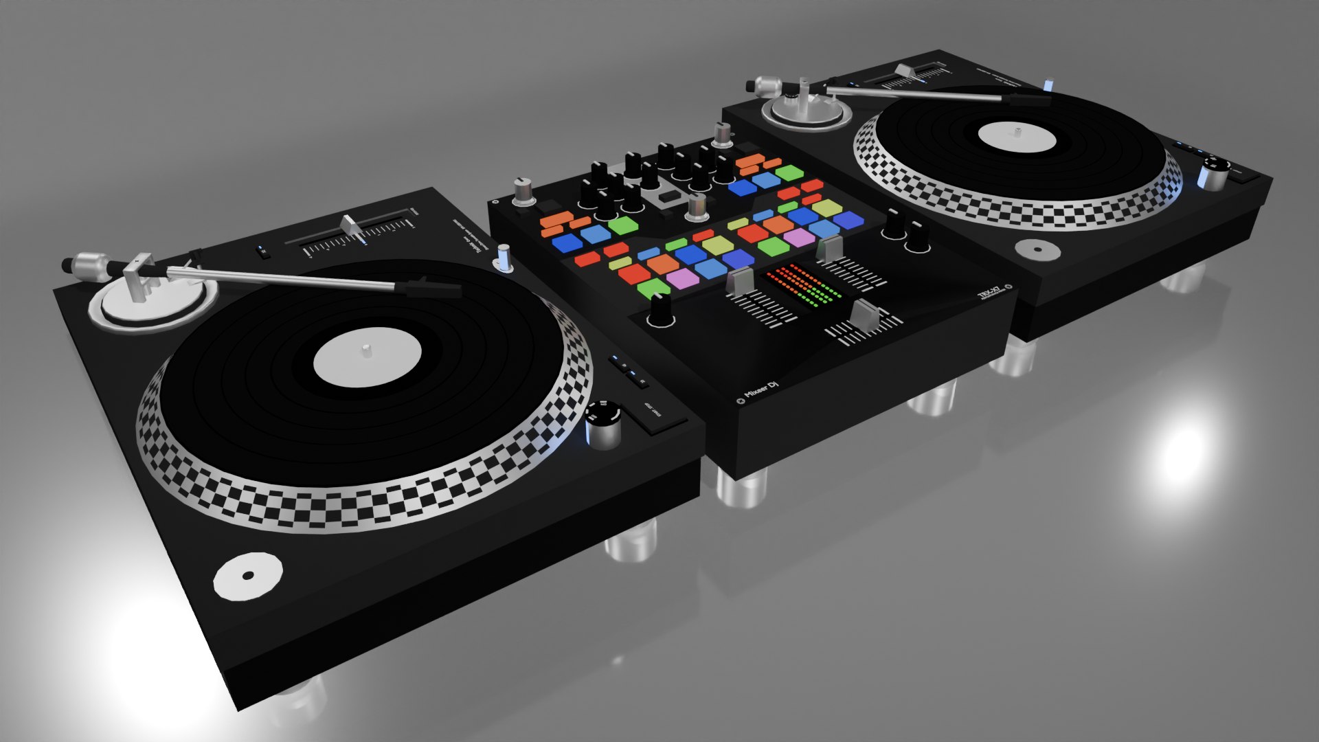 3D DJ Setup Model - TurboSquid 2163043