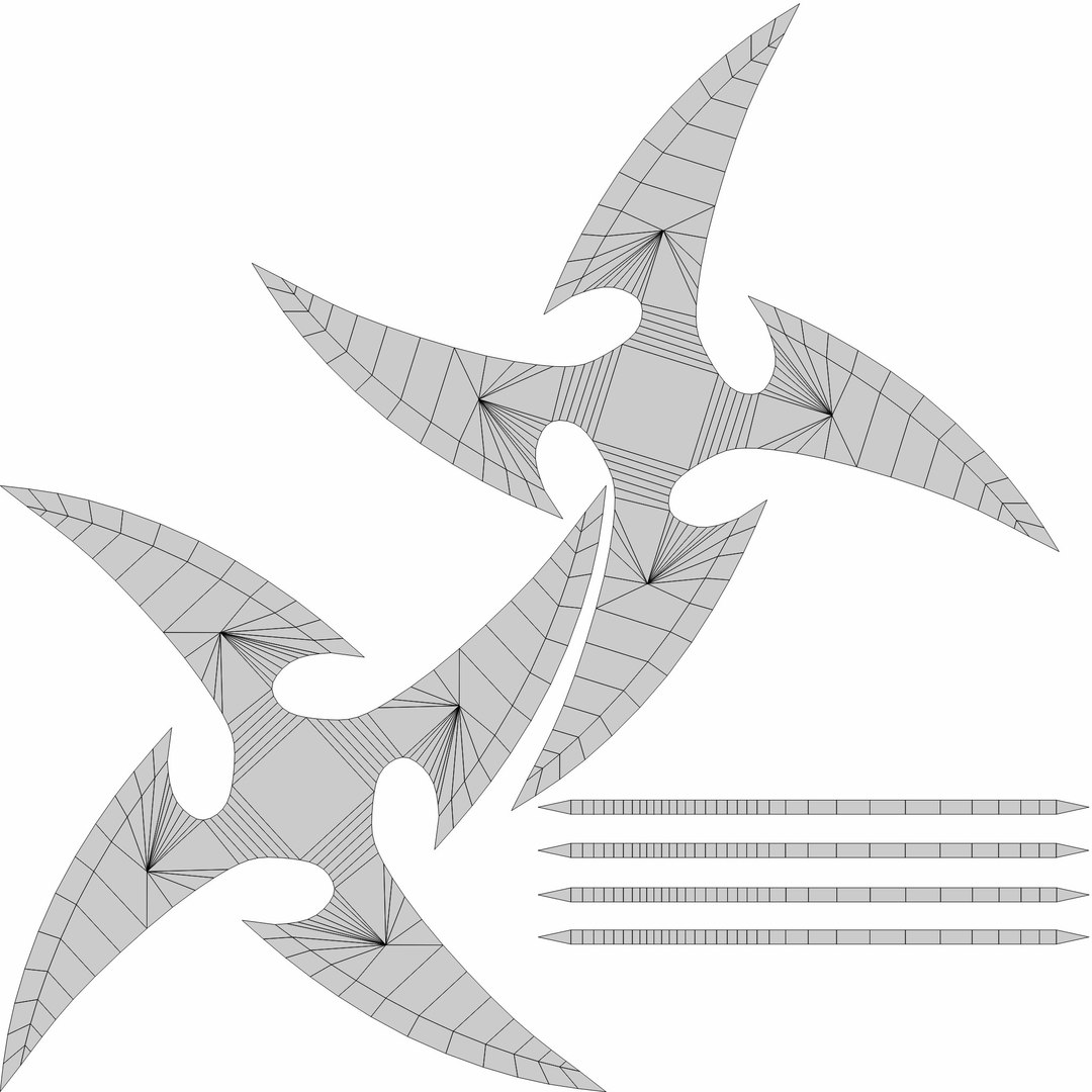 Collection of 20 throwing stars 3D - TurboSquid 1820093