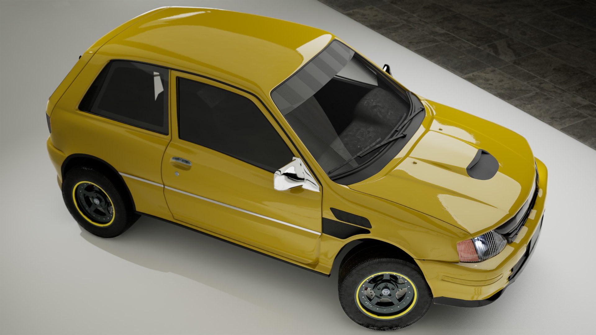 Toyota Starlet Custom 3D Model - TurboSquid 2350045