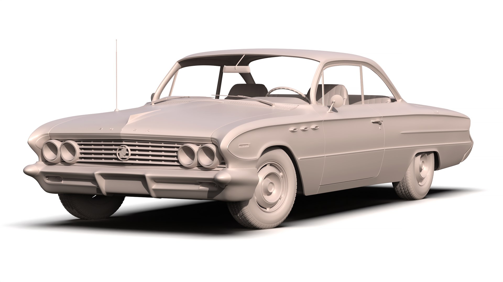 3D Buick Invicta Hardtop Coupe 1961 Model - TurboSquid 2005792