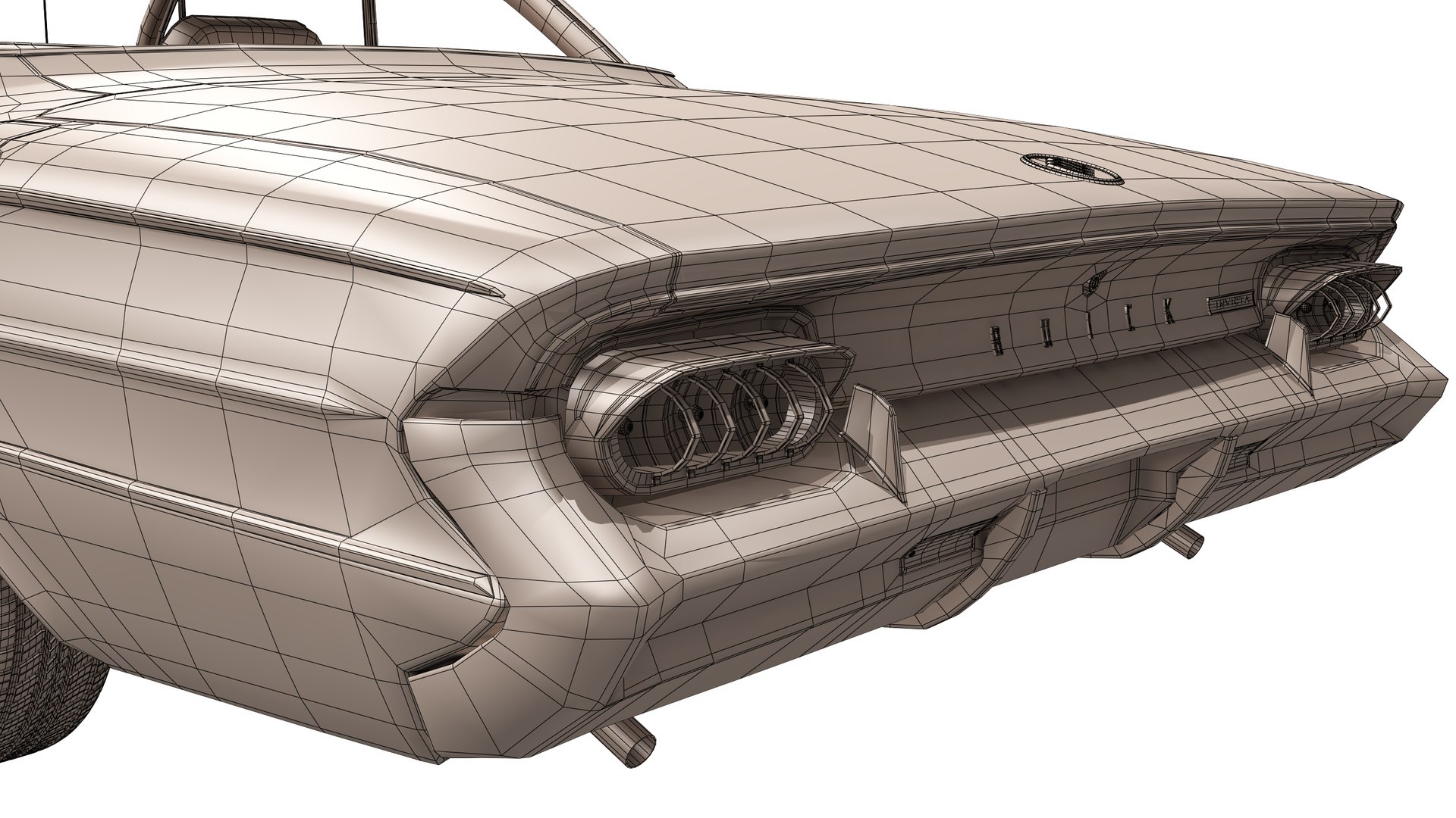 3D Buick Invicta Hardtop Coupe 1961 Model - TurboSquid 2005792