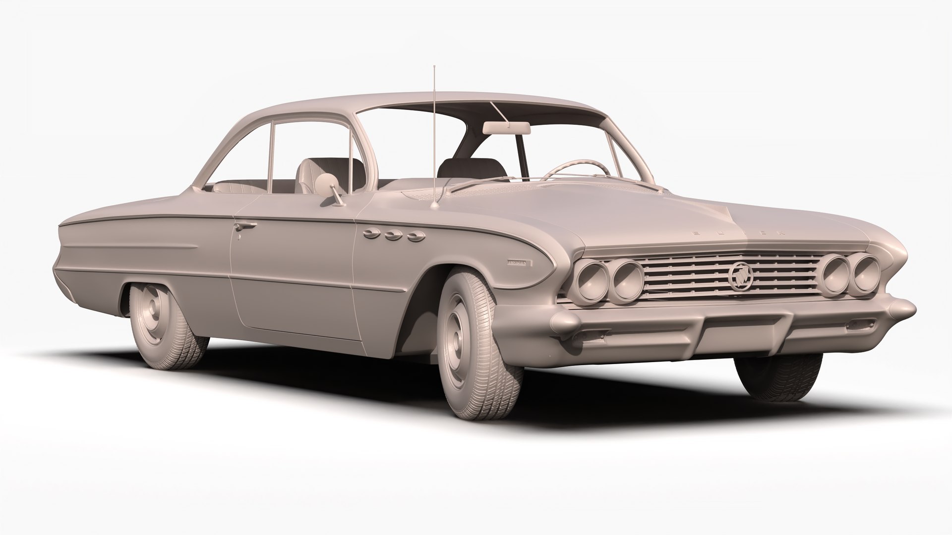 3D Buick Invicta Hardtop Coupe 1961 Model - TurboSquid 2005792