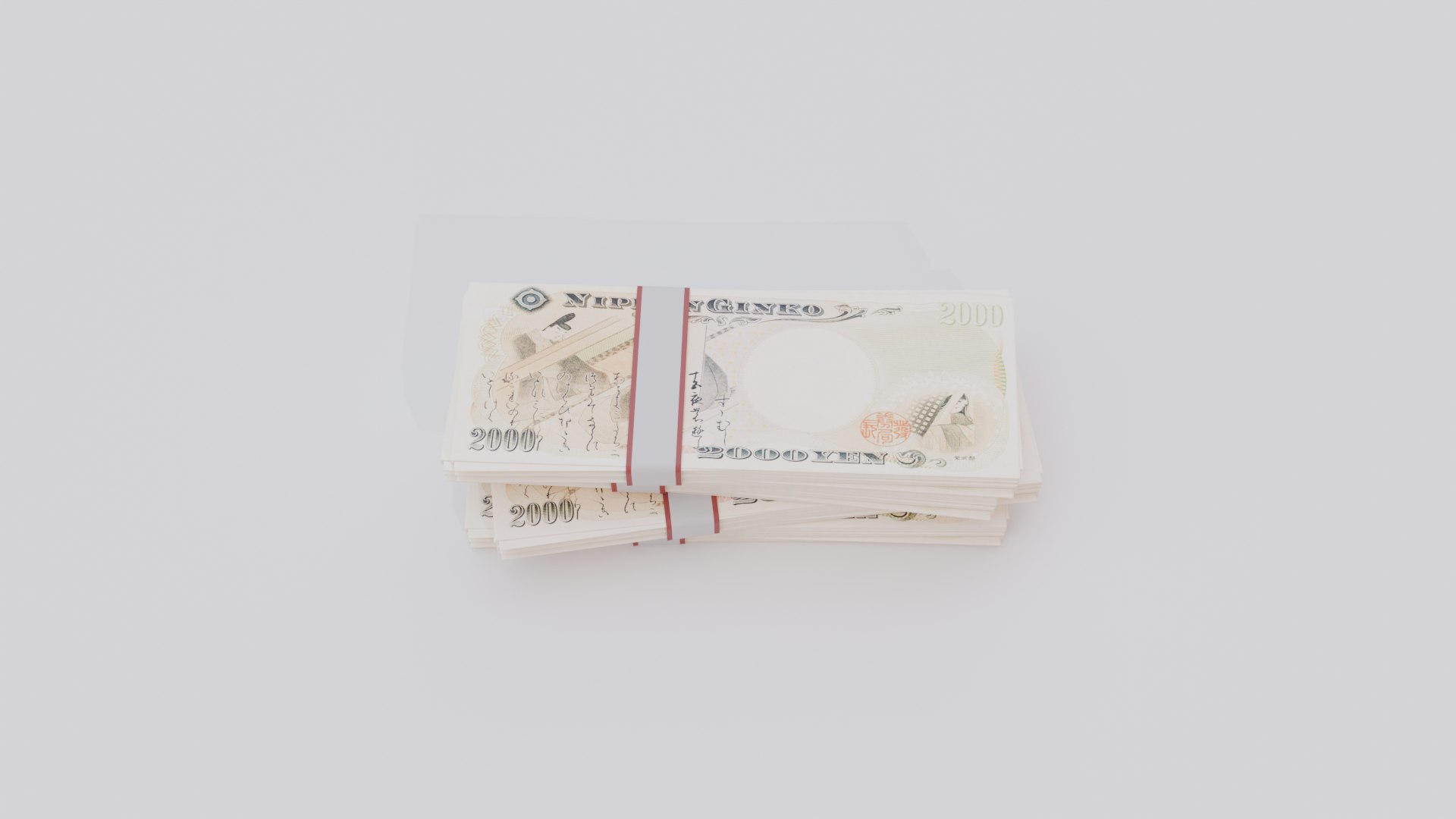 3D 2000 Japanese Yen JPY Currency - TurboSquid 2384208