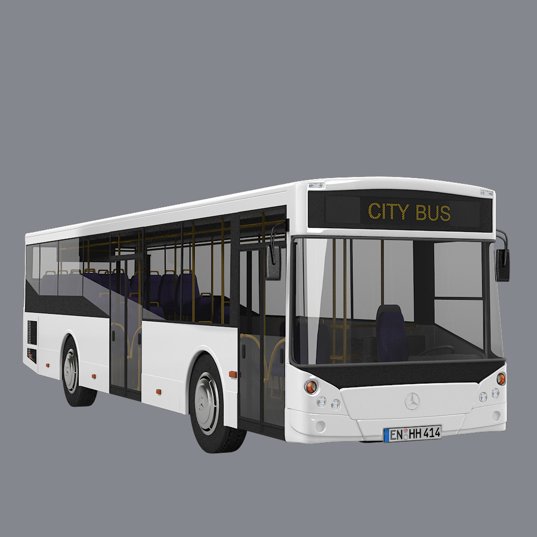 mercedes benz city bus 3d 3ds
