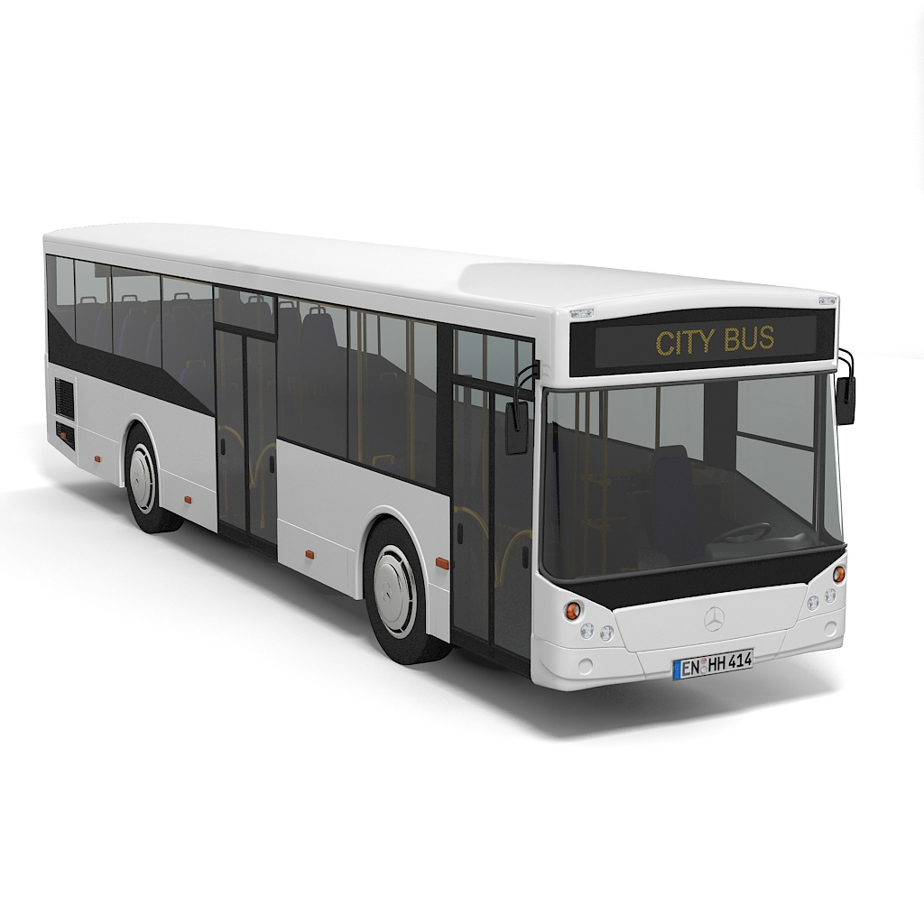 mercedes benz city bus 3d 3ds