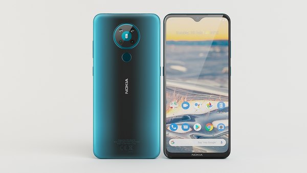 modelo 3d nokia 5 3 azul - TurboSquid 1626694