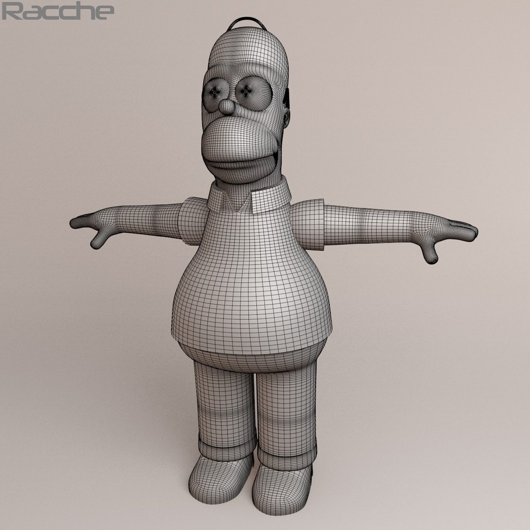 3d Homer Simpson Model