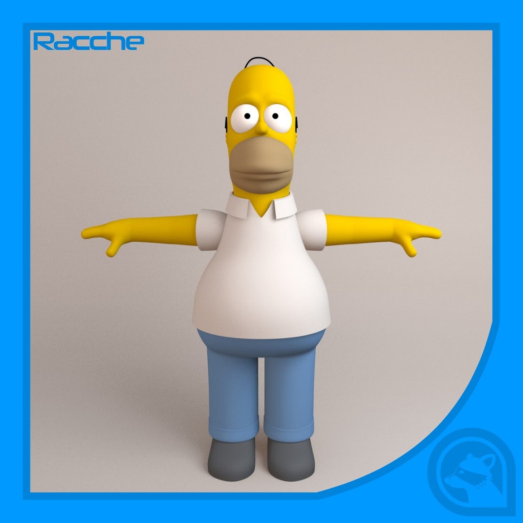 3d Homer Simpson Model